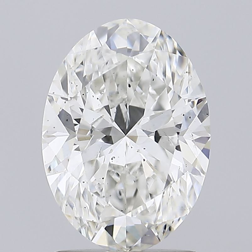 1.52 Carat Oval Shaped Ideal Cut G-SI1 IGI Certified Lab Grown Diamond ...